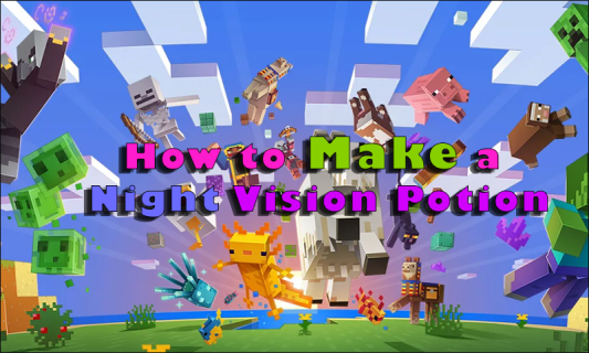 Minecraft Cómo hacer una poción de visión nocturna en Minecraft