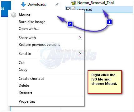 Cómo montar un archivo ISO