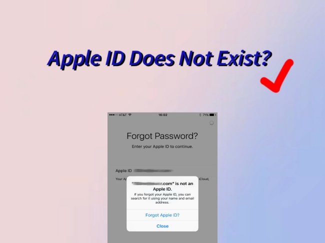 Apple ID eksisterer ikke - det haster å bli lagt merke til! – ElseFix.com