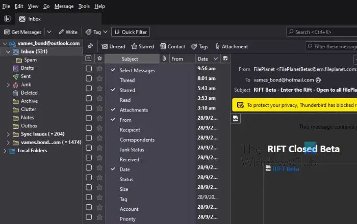 How to make Thunderbird look like Outlook and vice versa – ElseFix.com