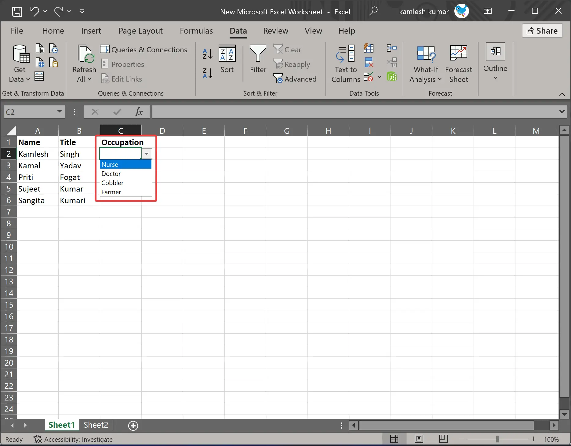 Cómo crear una lista desplegable en Excel utilizando la validación de ...