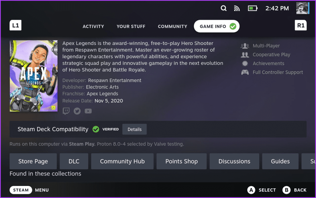 Cómo instalar y jugar Apex Legends en Steam Deck