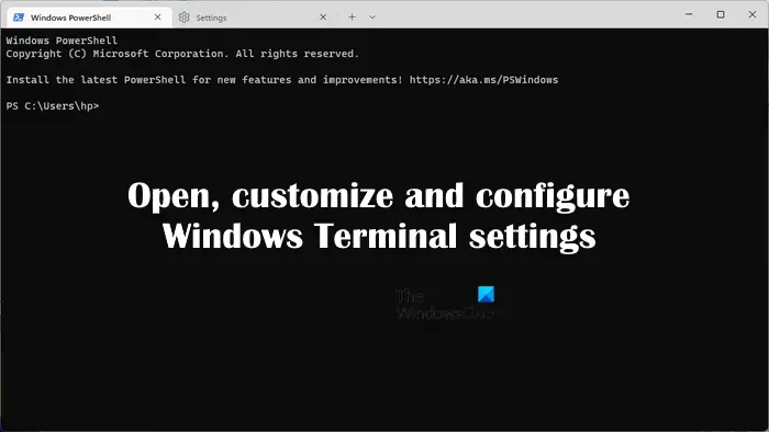 Cómo abrir, personalizar y configurar la configuración de la terminal ...