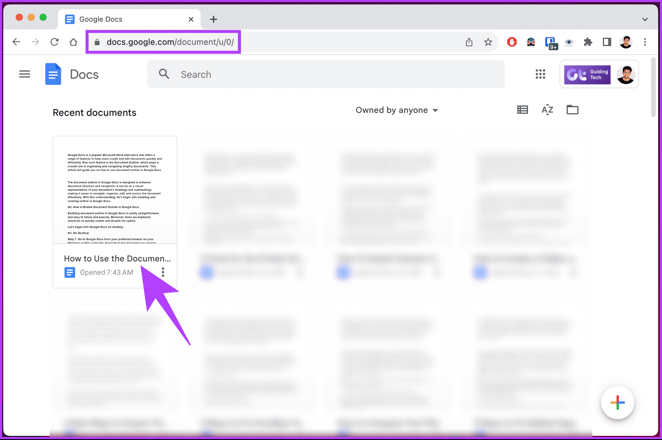 Cómo utilizar el esquema de documentos en Google Docs