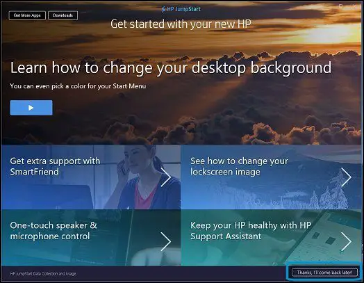 Cómo usar HP JumpStart en Windows 11/10 - Tiempo de Frikis