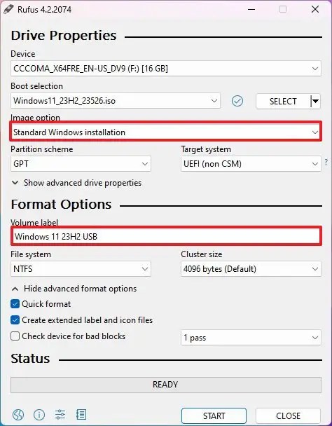 How to use Rufus to create bootable Windows 11 23H2 USB – digistart