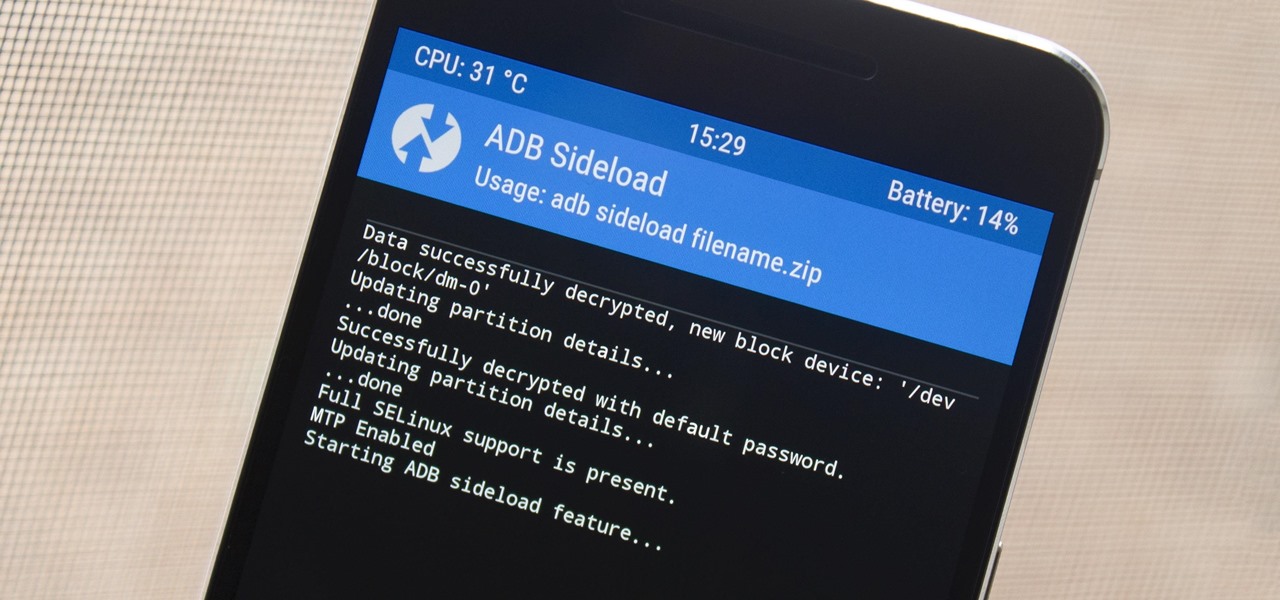 How To: Sideload Flashable ZIPs on Android with TWRP
