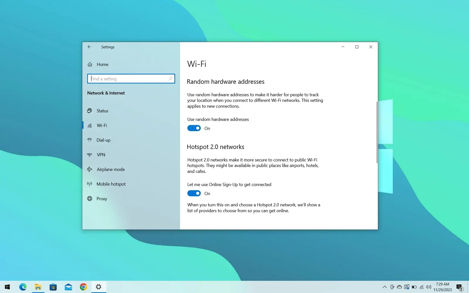 Cómo habilitar la dirección MAC aleatoria para Wi-Fi en Windows 10 - Tiempo de Frikis