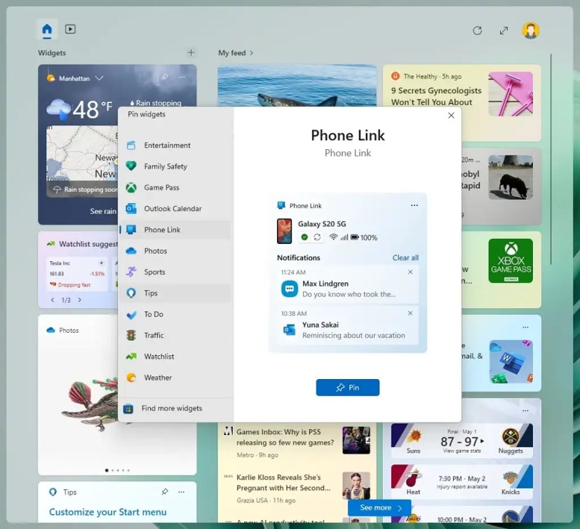 Come abilitare il nuovo launcher Widget in Windows 11