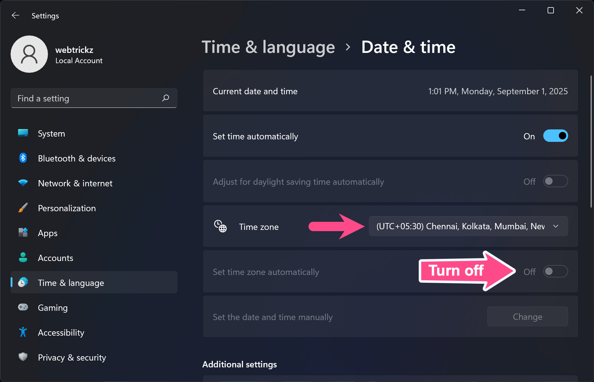 Come impostare manualmente l'ora e il fuso orario in Windows 11/10 ...