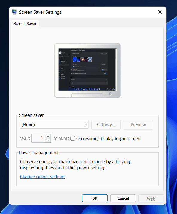 Come abilitare i salvaschermo di Windows 11