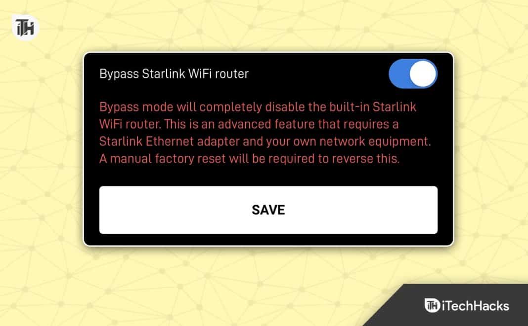 Come bypassare il router Starlink: attiva la modalità bypass