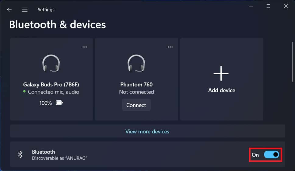Correzione: l'icona Bluetooth manca da Windows 10/11 - Tiempo de Frikis