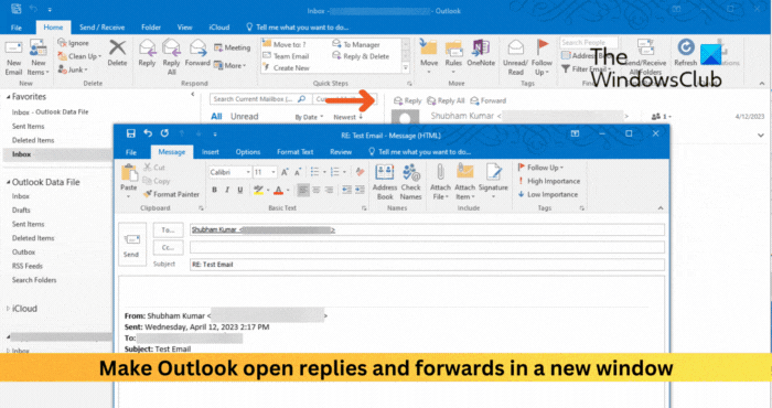 Fai in modo che Outlook apra Risposte e Inoltri in una nuova finestra - Tiempo de Frikis