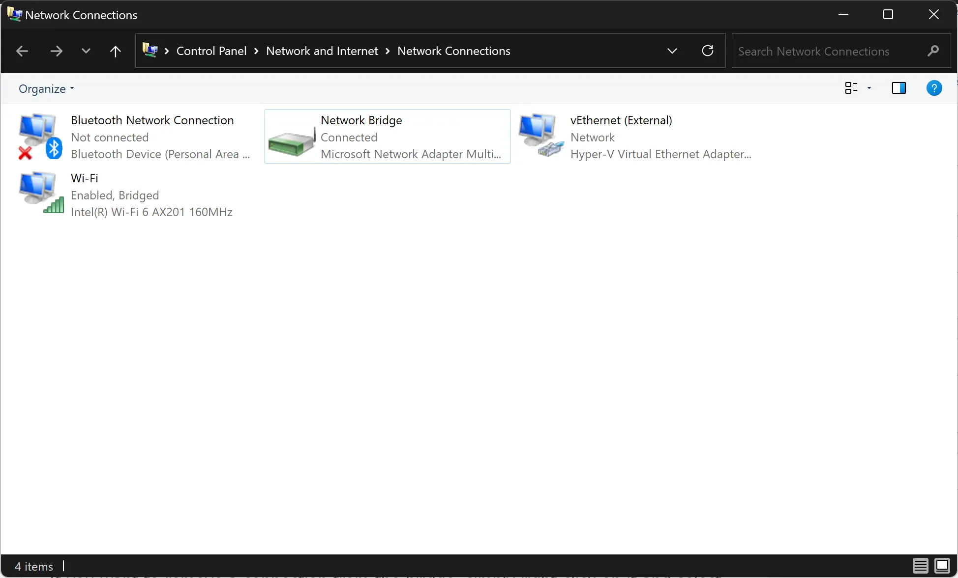 Come creare un bridge di rete in Windows 11 o 10?