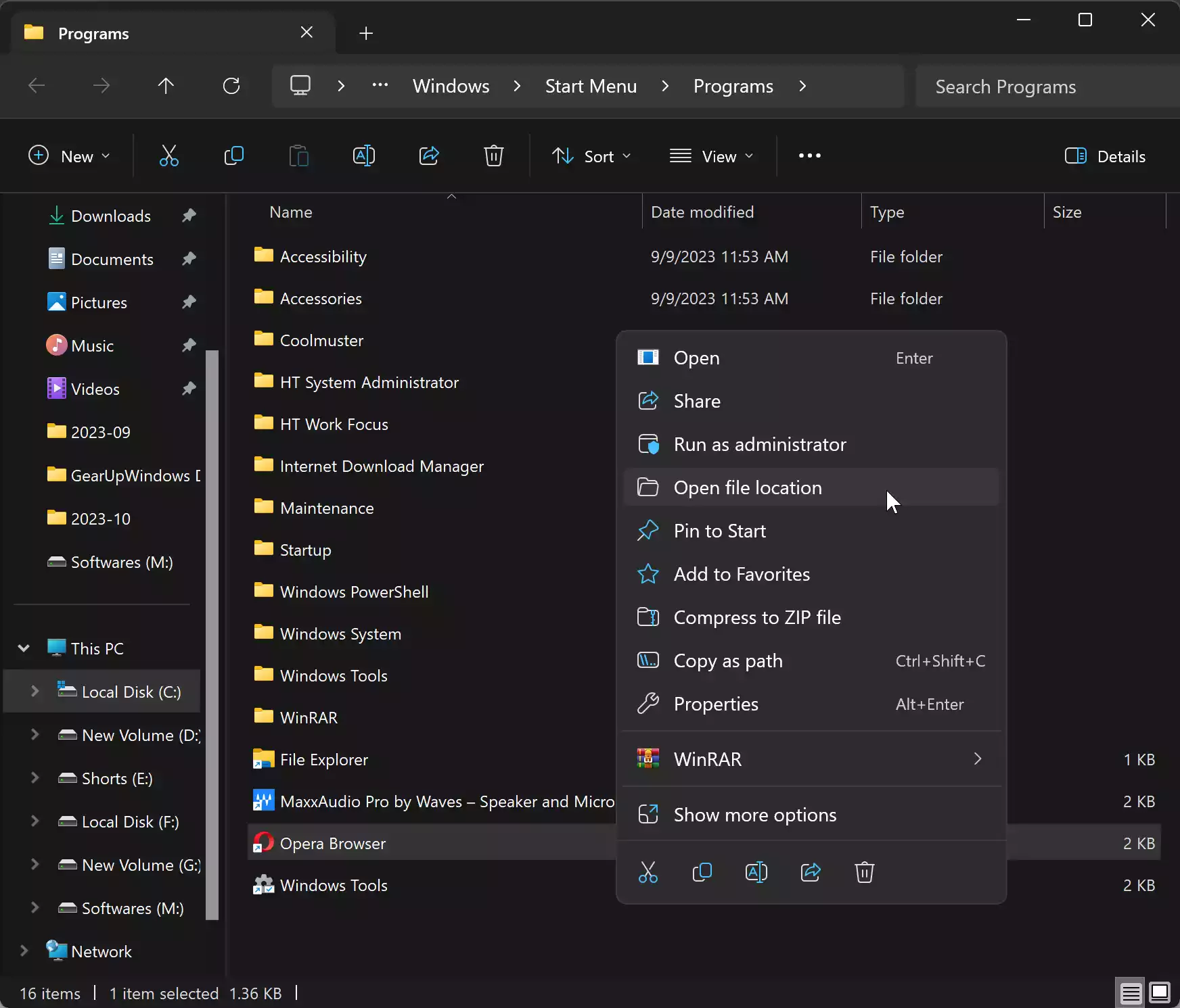 Come trovare la posizione del programma installato in Windows 11 ...