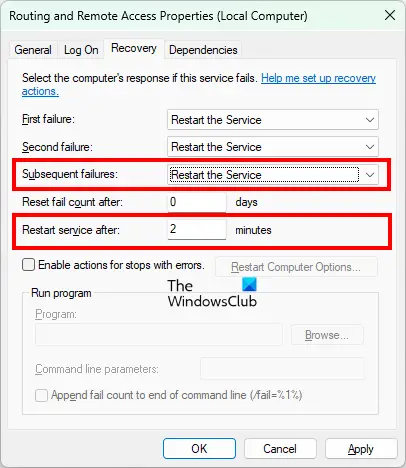 Il servizio Routing e Accesso remoto (RRAS) non si avvia su Windows 11/ ...