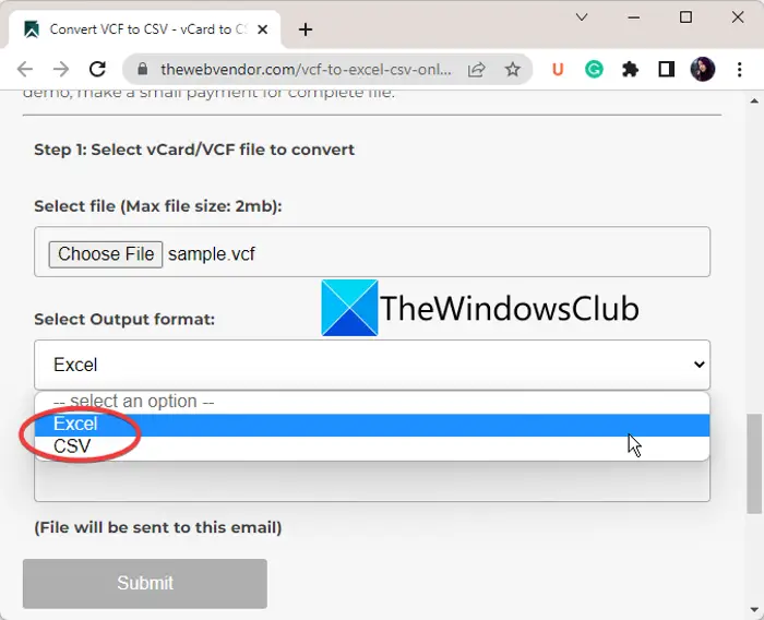 Convertire VCF in formato CSV o Excel utilizzando software gratuiti e strumenti online - Tiempo ...