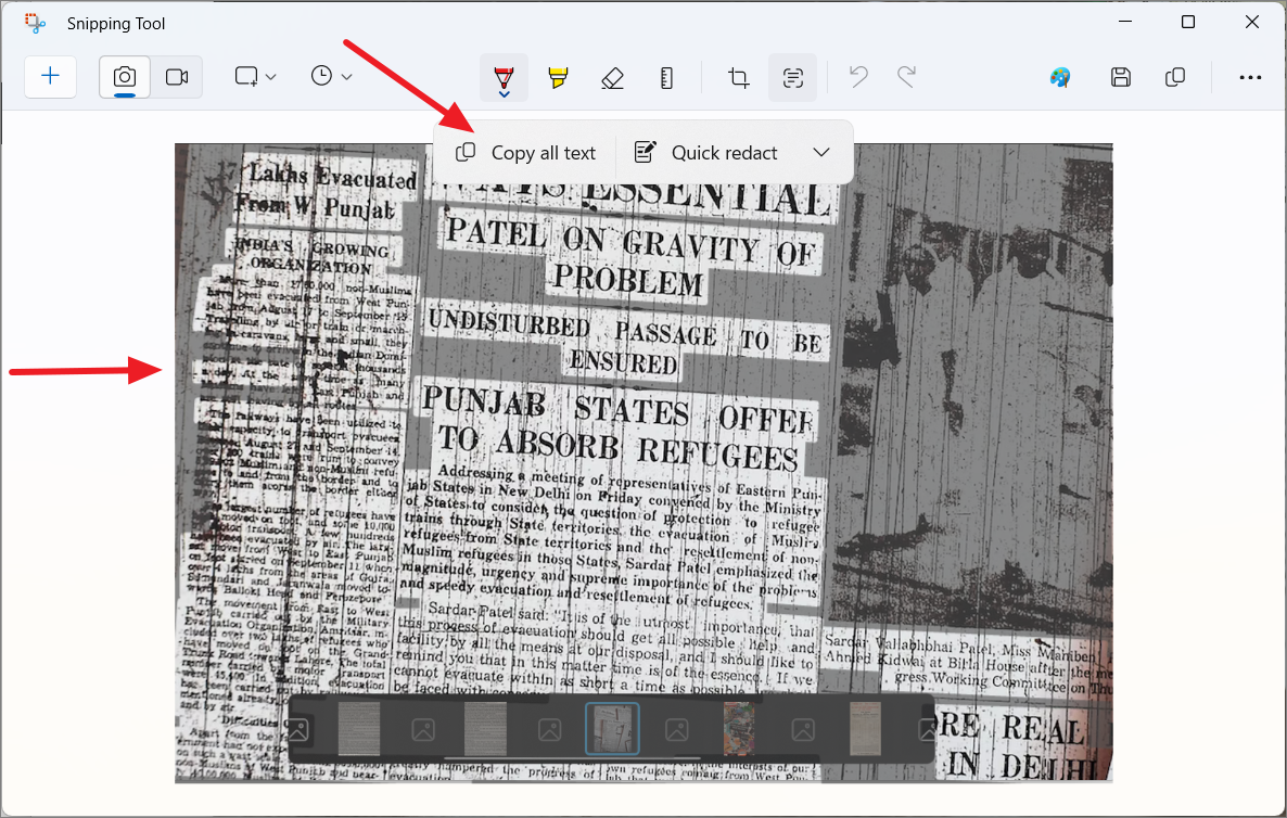 Come copiare il testo dalle immagini utilizzando lo strumento Snipping ...