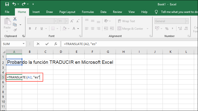 Come utilizzare le funzioni TRADUCI e RILEVA LINGUA in Excel - Tiempo ...