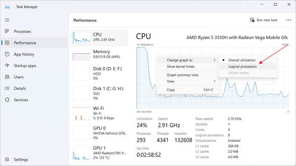 Come abilitare tutti i core della CPU in Windows 11 - Tiempo de Frikis