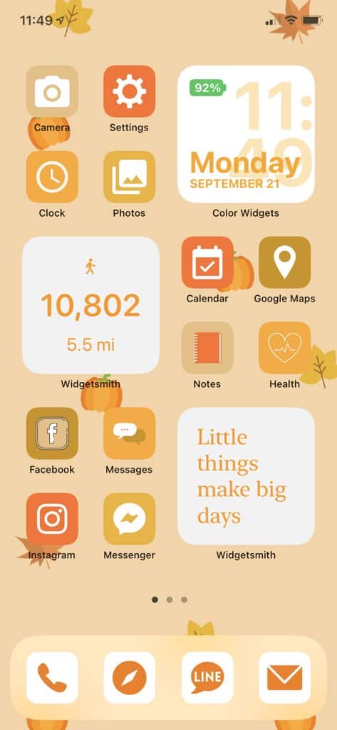 Idee per la schermata iniziale estetica di iOS 14 per iPhone