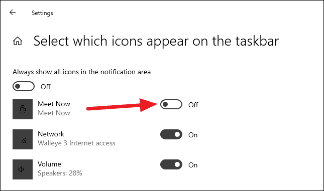 Come disattivare o rimuovere Meet Now nella barra delle applicazioni di ...