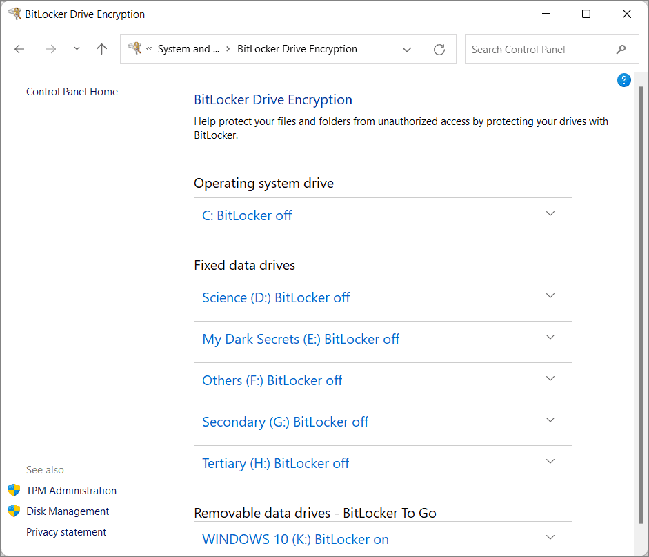 Come abilitare o disattivare BitLocker su Windows 11
