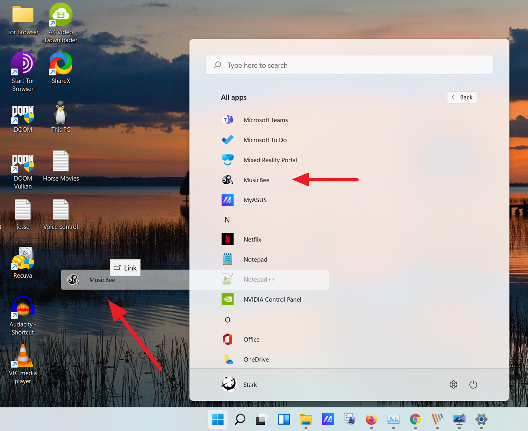 Come aggiungere app al desktop in Windows 11