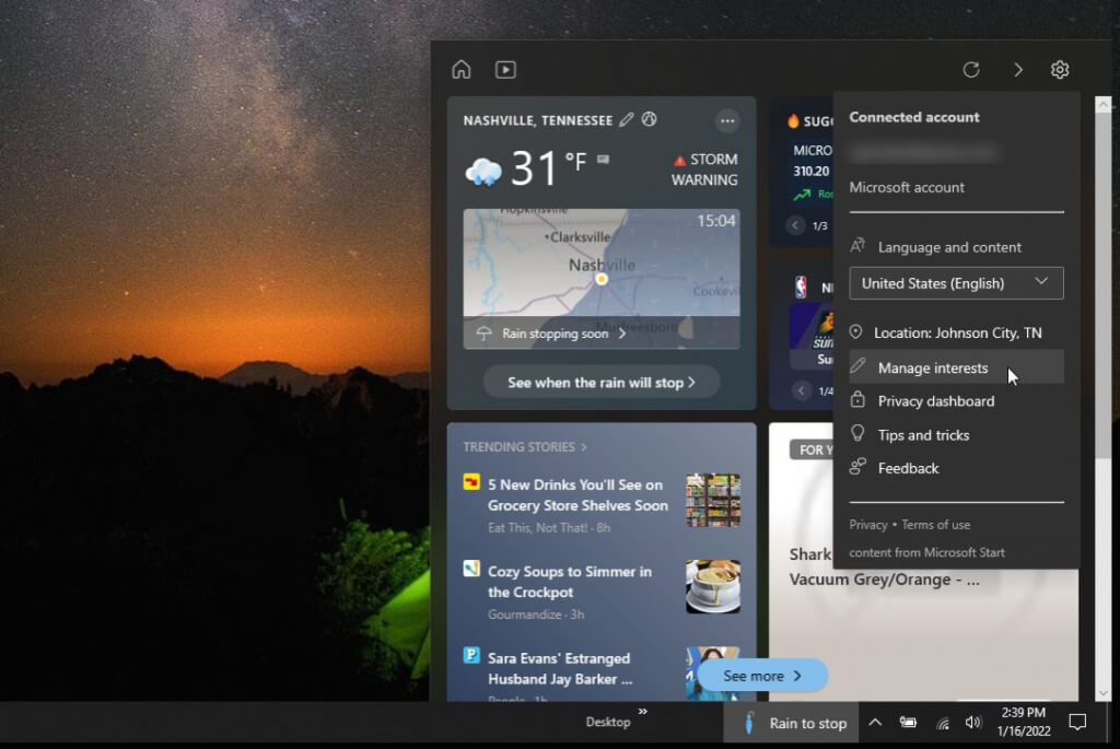I migliori widget meteorologici per Windows 10/11