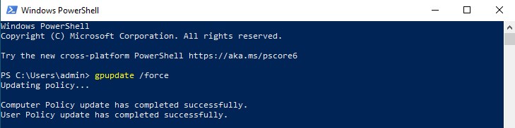 Come utilizzare GPUpdate/Force Command per aggiornare i criteri di ...