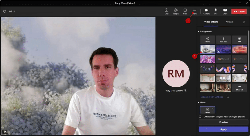 Lo sfondo animato di Microsoft Teams è ora disponibile - Tiempo de Frikis