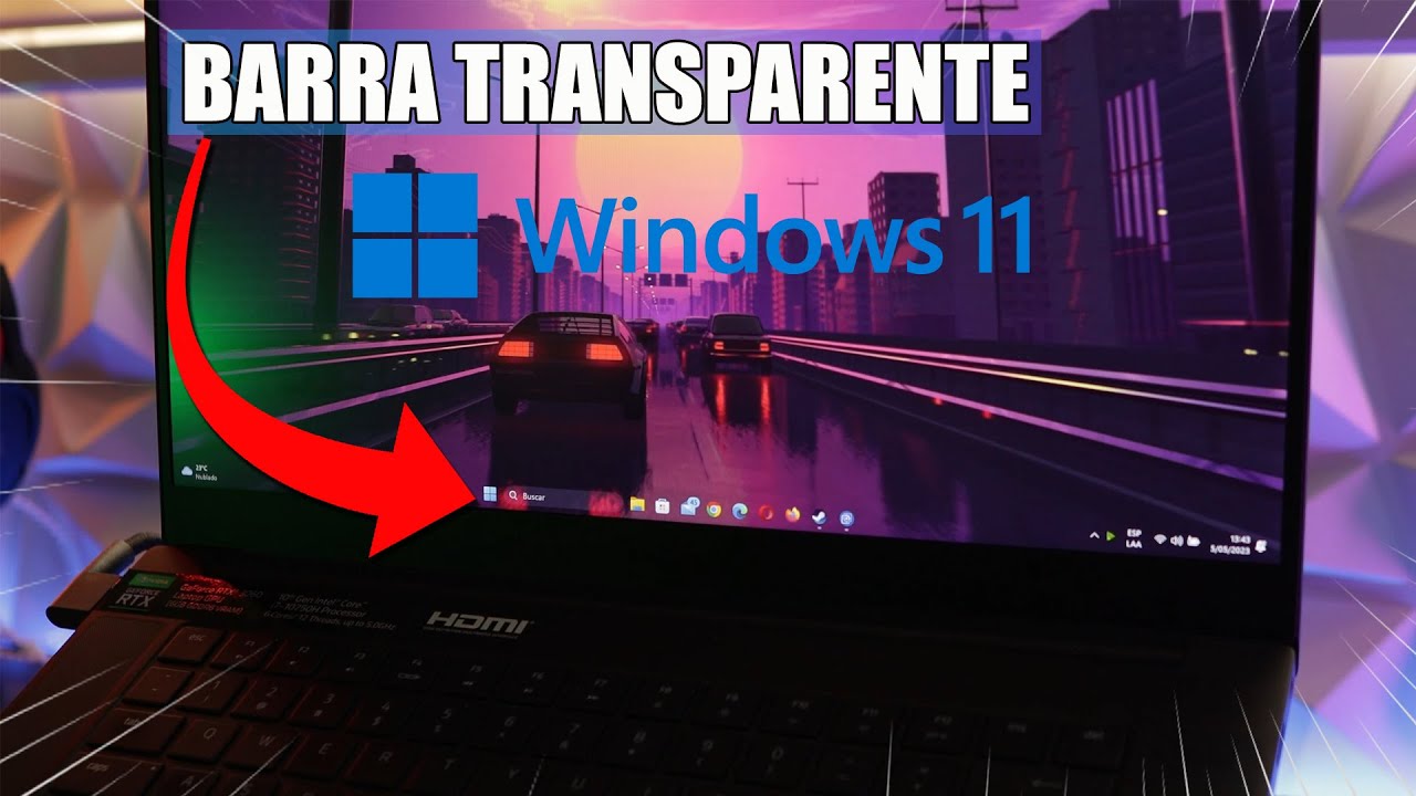 Come mettere la barra delle applicazioni trasparente su Windows 11