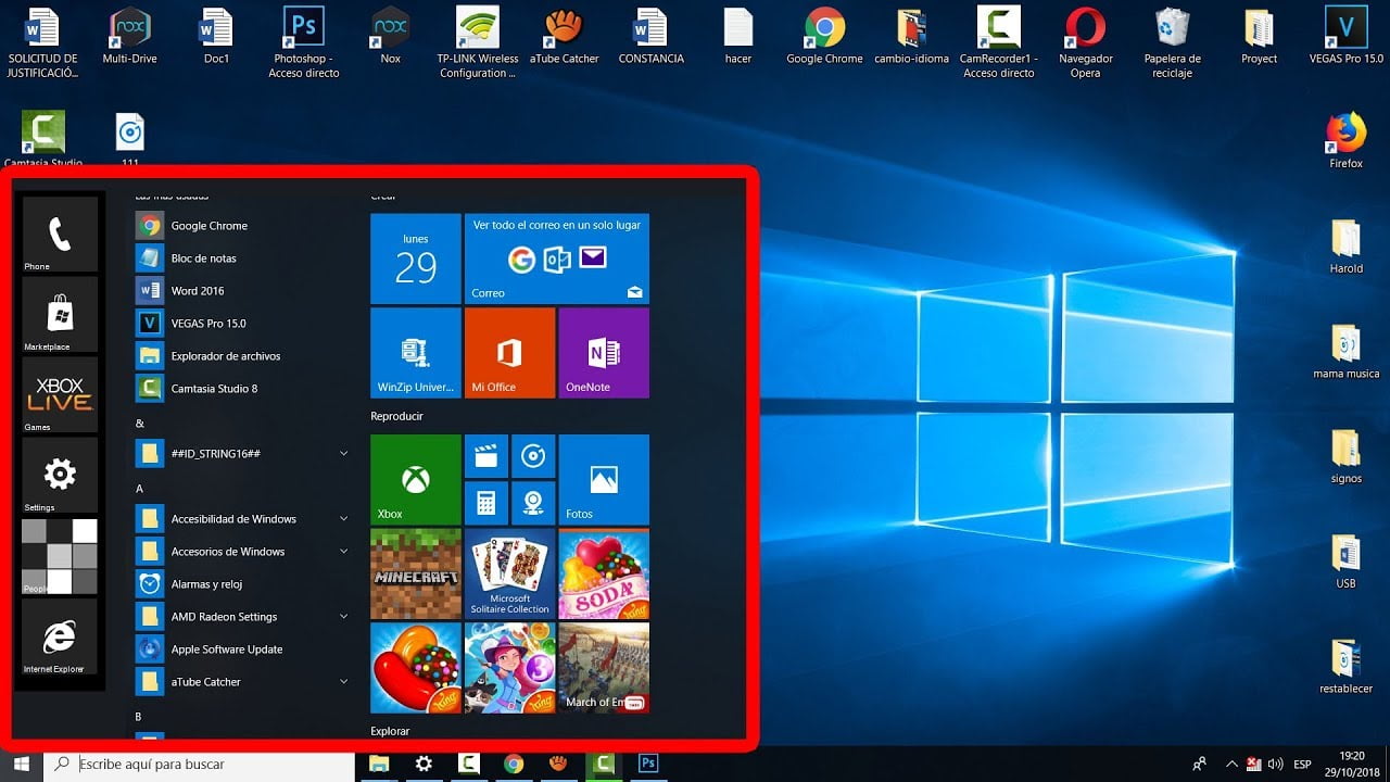 Come aprire il menu Start di Windows 10 – Guida passo passo - Tiempo de ...
