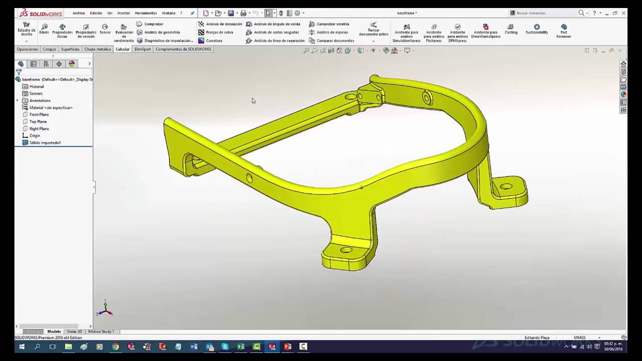 Come modificare un solido importato in SolidWorks? - Tiempo de Frikis