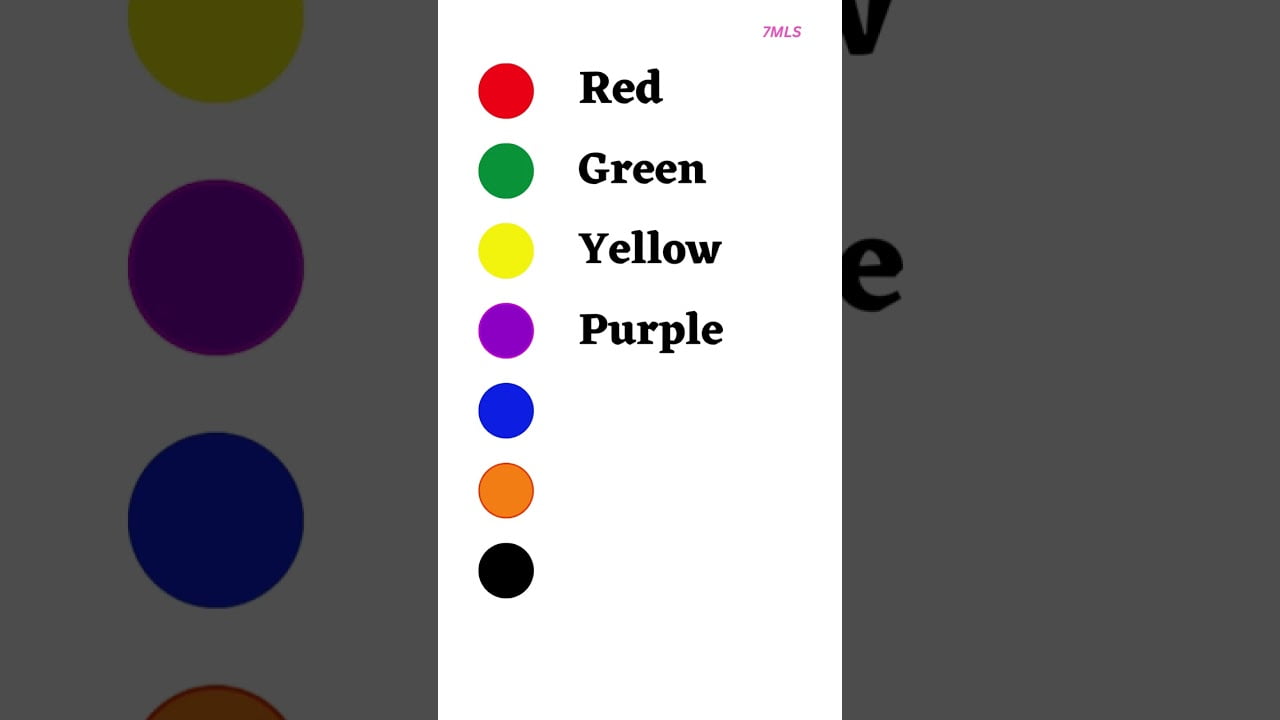 Come vengono scritti i 12 colori in inglese?
