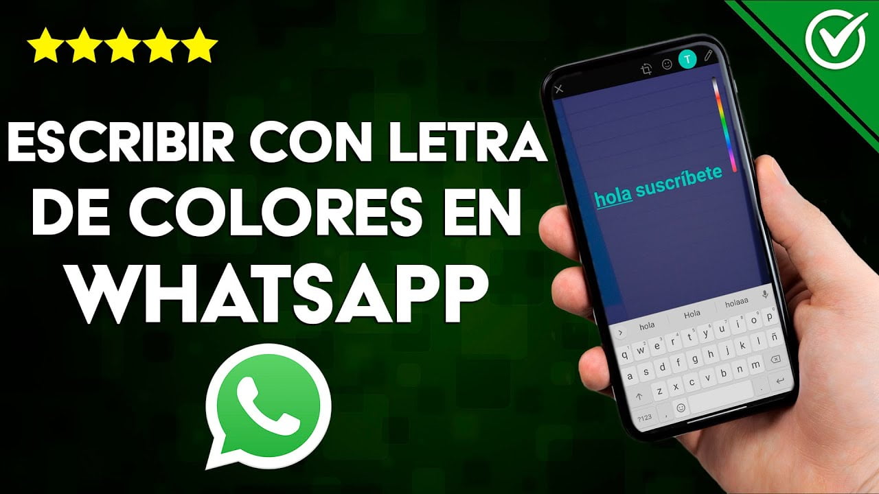 Come scrivere con lettere colorate su WhatsApp?