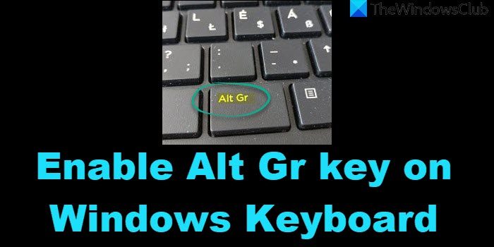 Come abilitare il tasto Alt Gr sulla tastiera Windows - Tiempo de Frikis