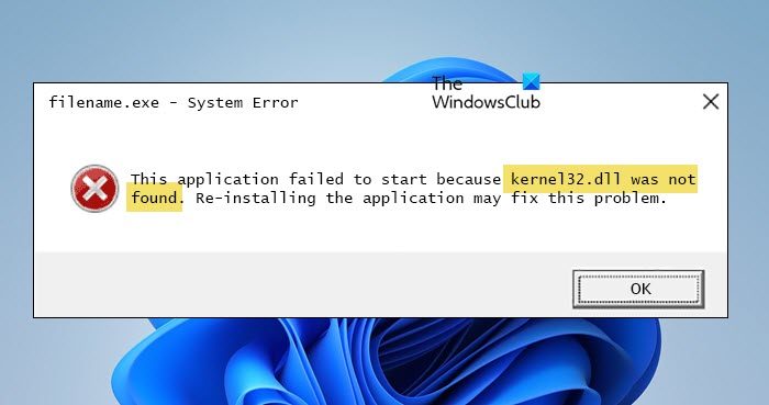 Come correggere gli errori Kernel32.dll non trovato in Windows 11/10 ...