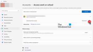 Come rimuovere l'account aziendale o scolastico in Windows 11/10 ...