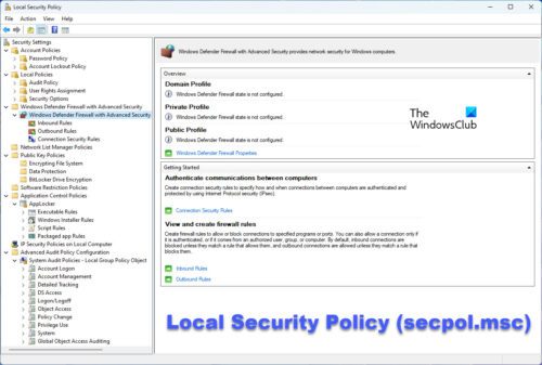 Come aprire la politica di sicurezza locale (secpol.msc) su Windows 11/10