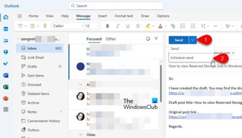 Come ritardare o programmare l'invio di un'e -mail in Outlook - Tiempo ...