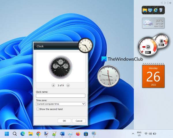 I migliori widget di orologio desktop gratuito per Windows 11/10 ...