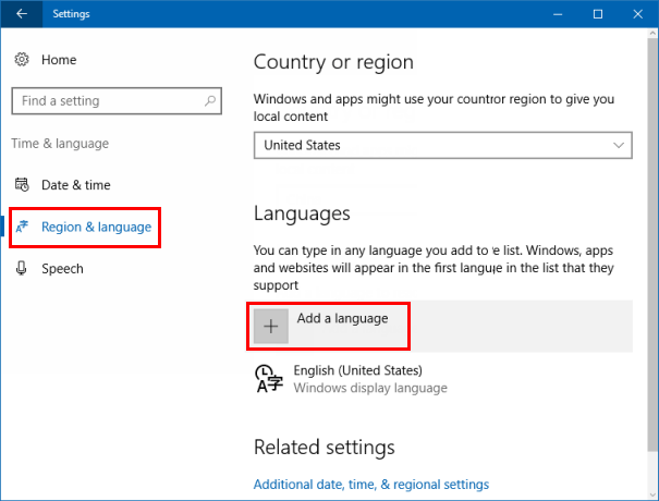 Windows10に入力言語を追加または削除する方法