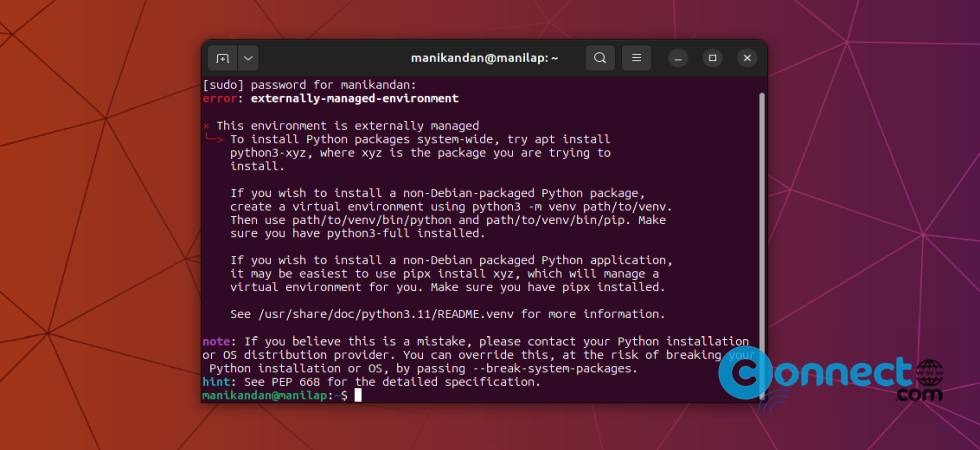 UbuntuでのPIPインストールエラーを解く方法 - 修正エラー：外部管理 - 環境 - Tiempo de Frikis