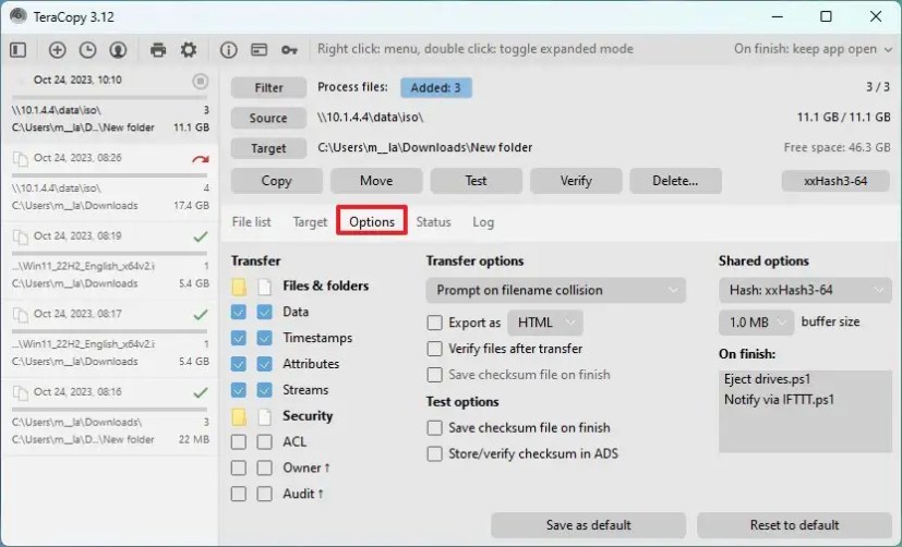 Teracopyを使用してWindows11、10にファイルを転送する方法 - Tiempo de Frikis