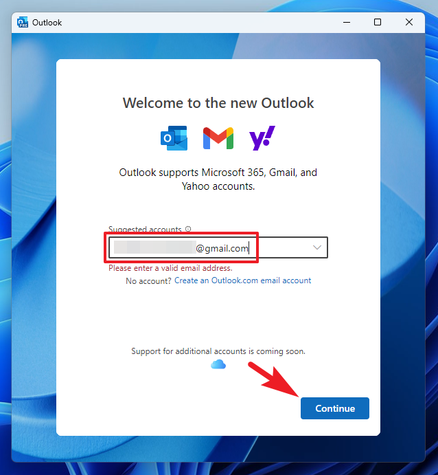Windows11の新しいOutlookアプリにGmailアカウントを追加する方法