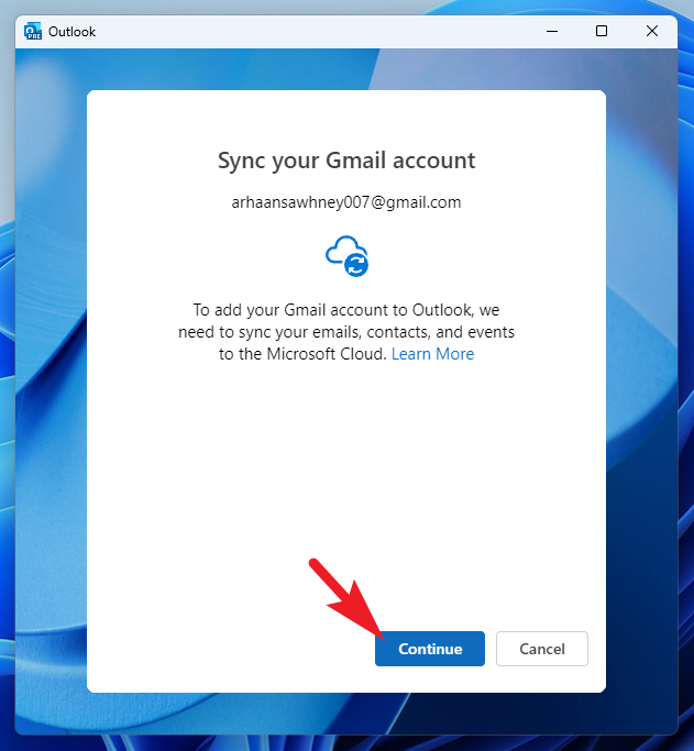 Windows11の新しいOutlookアプリにGmailアカウントを追加する方法