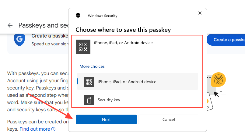 Windows 11 で別のデバイスのパスキーを作成して使用する方法 - Tiempo de Frikis