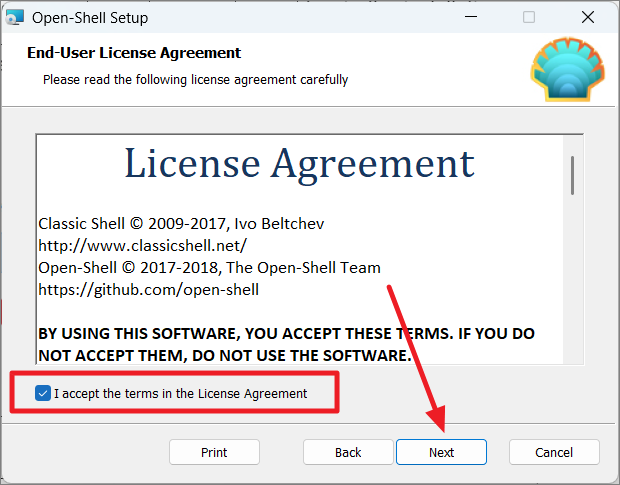 Windows 11 でオープン シェルをダウンロードして使用する方法